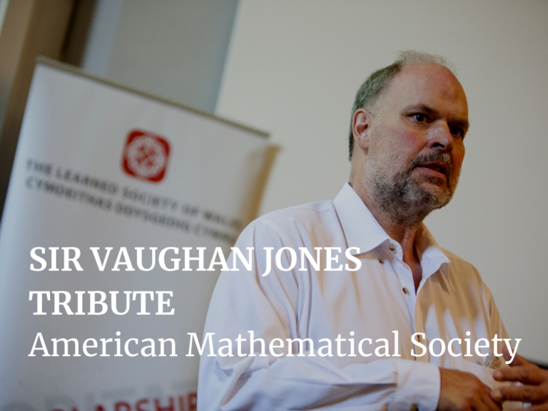 Sir Vaughan Jones: American Mathematical Society Tribute - The Learned ...