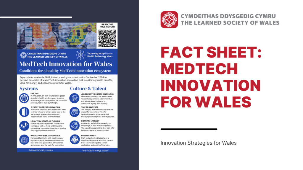 Fact Sheet: MedTech Innovation for Wales - The Learned Society of Wales